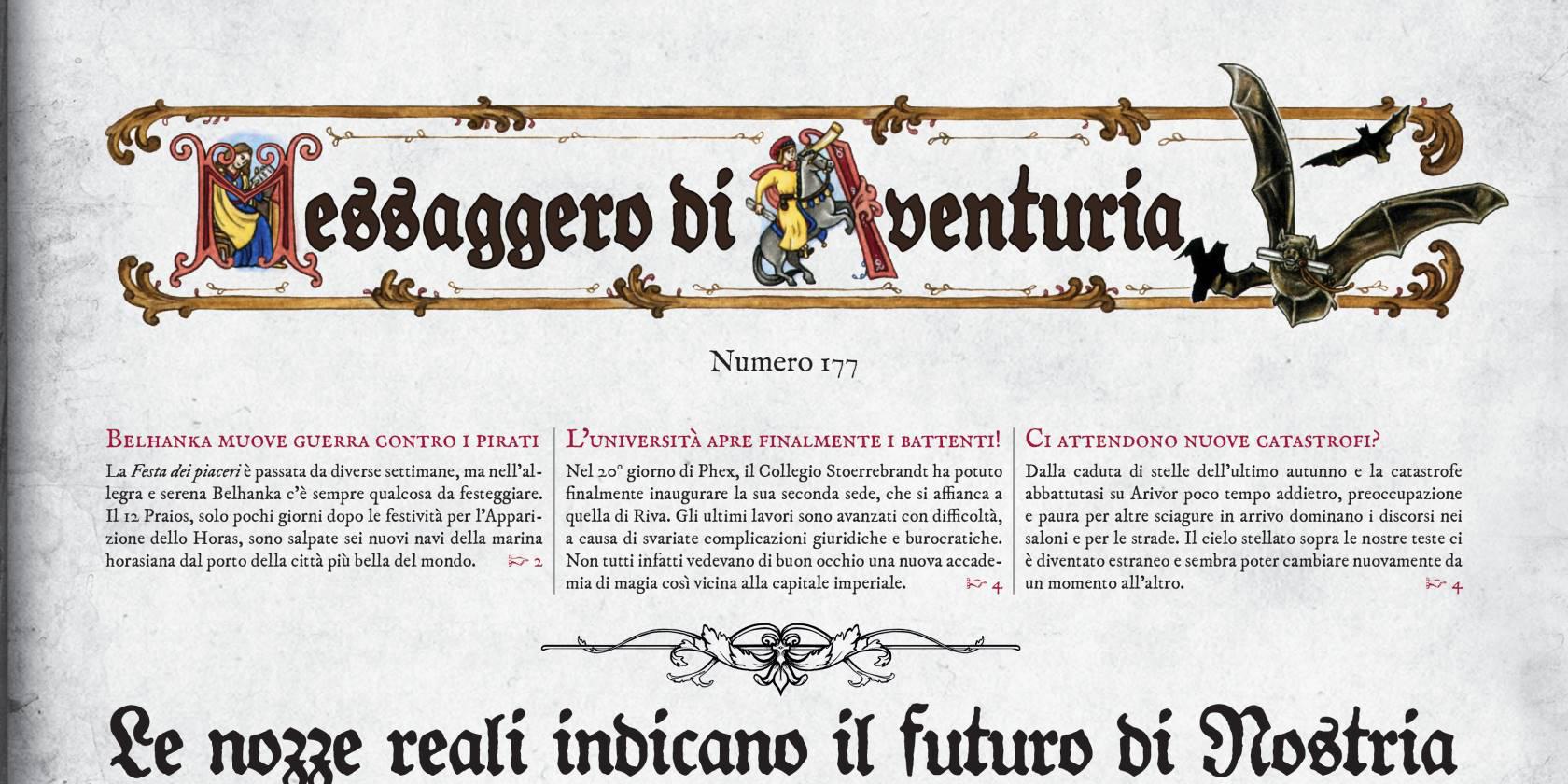 Messaggero di Aventuria #177 | La Compagnia delle Dodici Gemme
